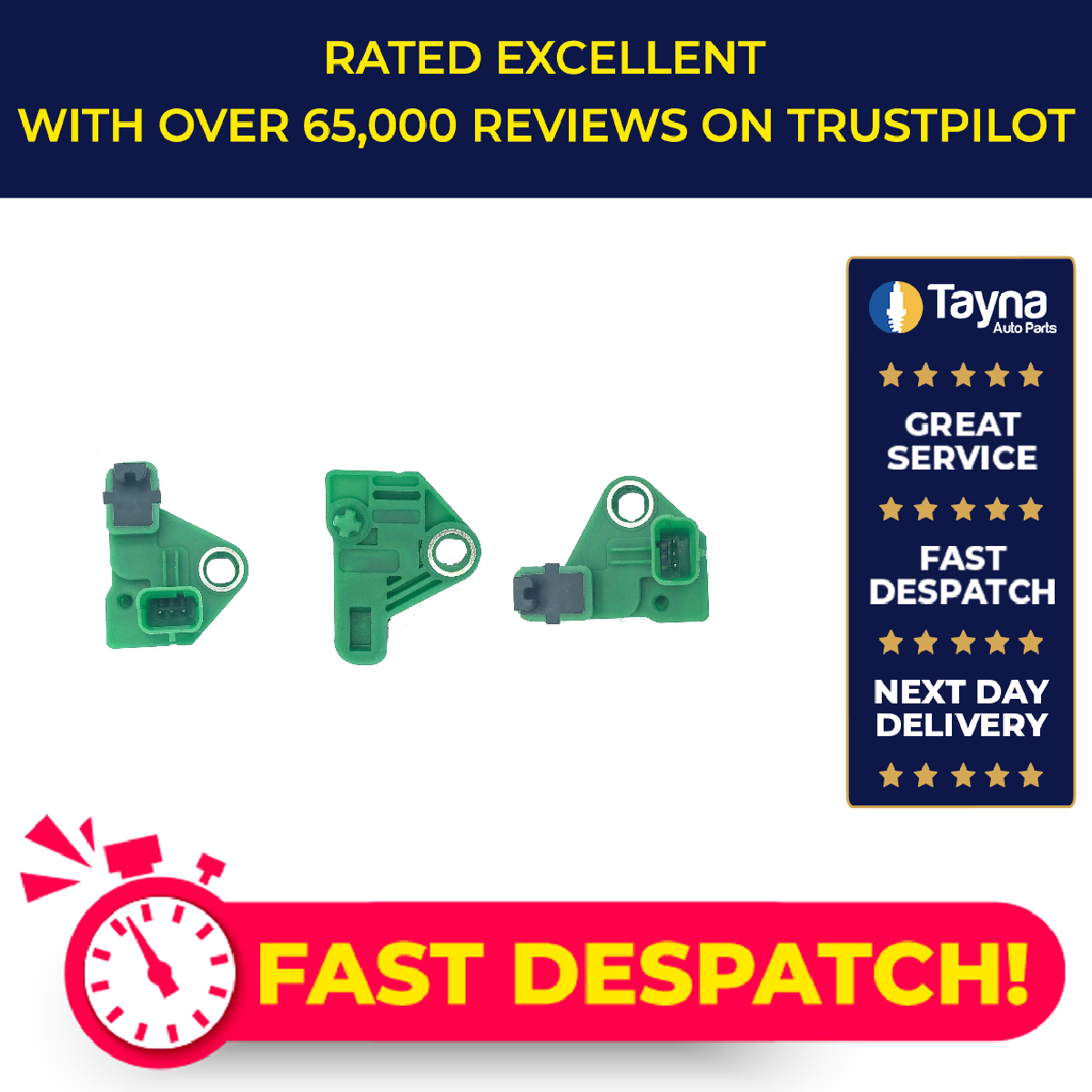 RPM / Crankshaft Sensor fits FORD GRAND C-MAX TDCi 1.5D 15 to 19 ...