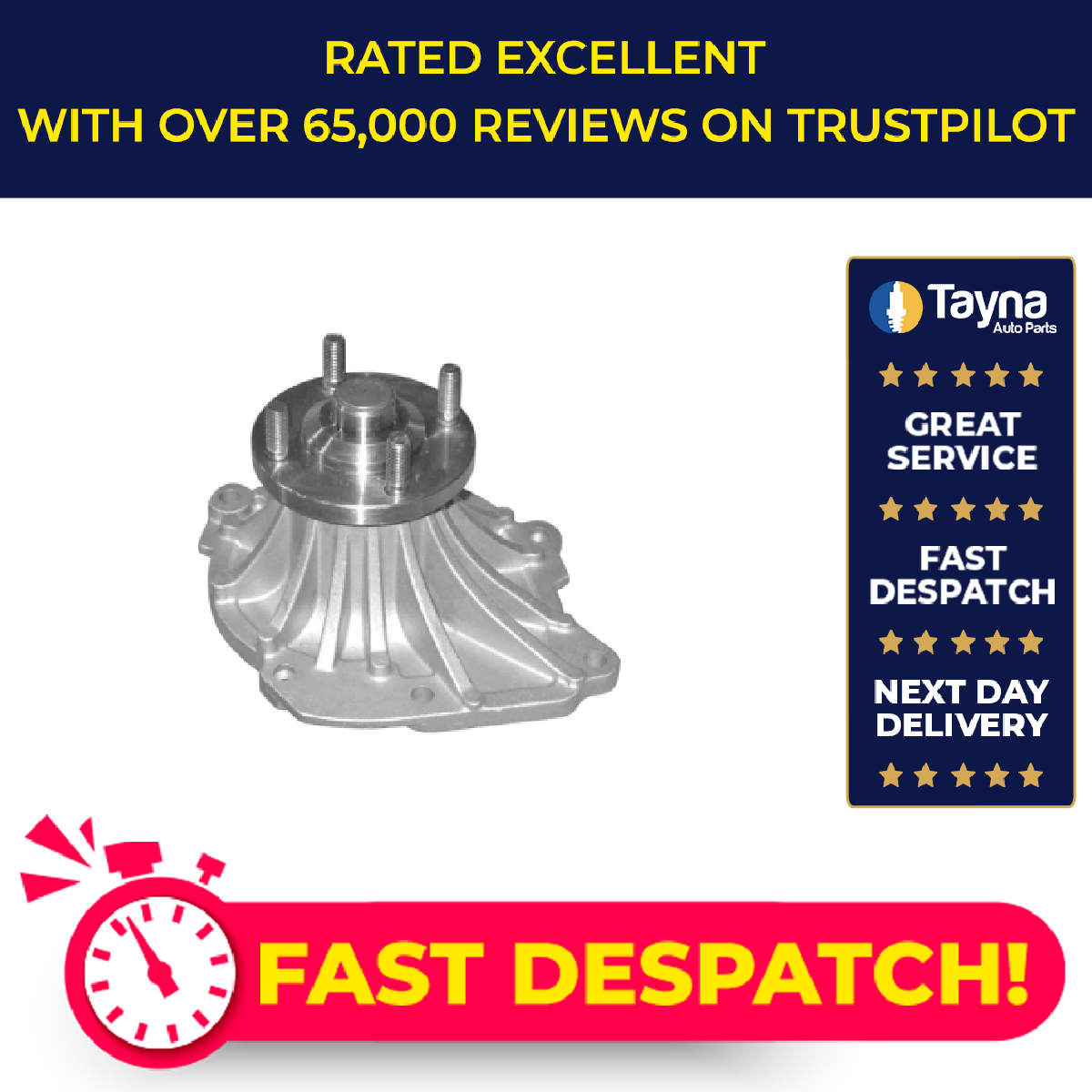 Water Pump fits TOYOTA DYNA 2.5D 2001 on 2KD-FTV Coolant 1610009260 ...