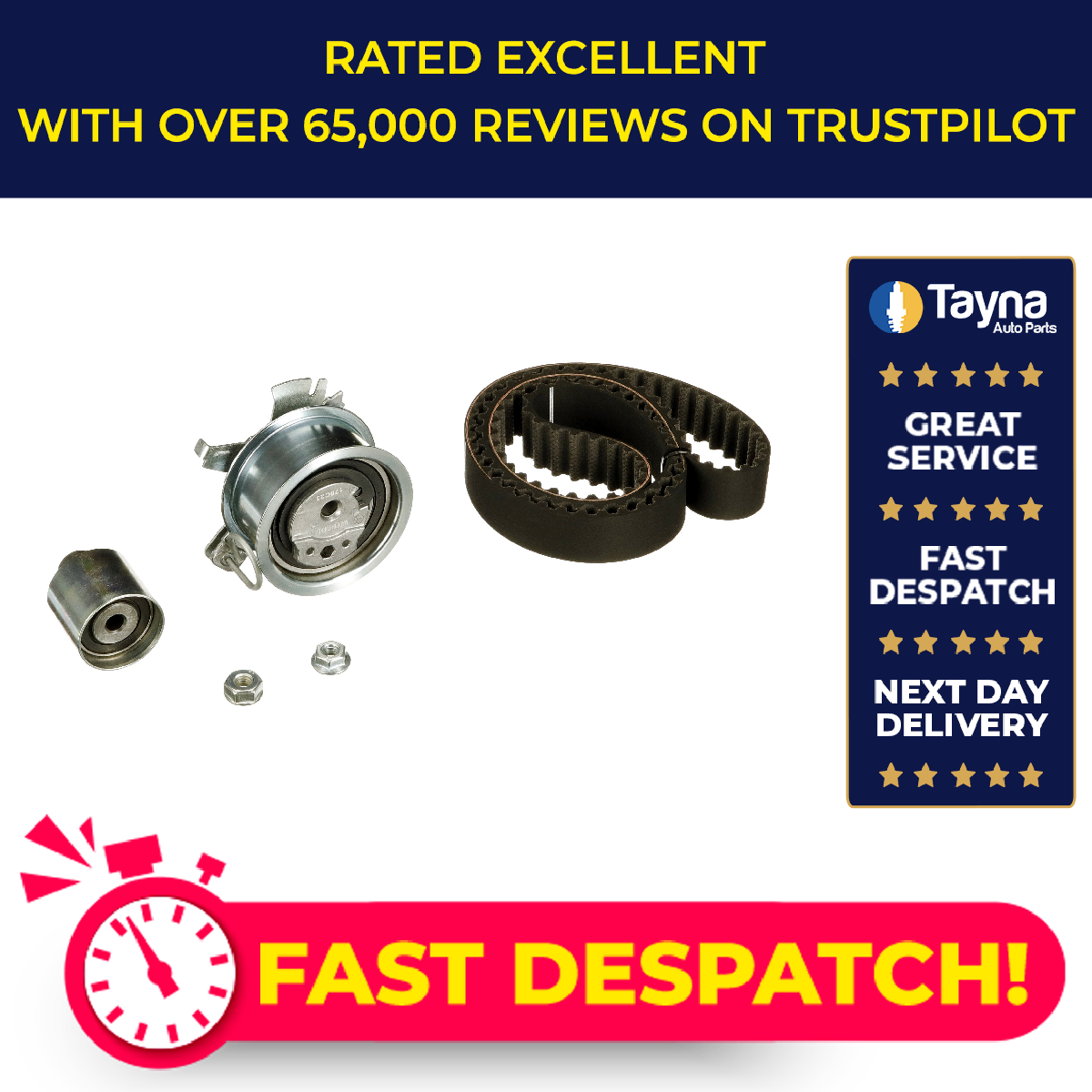 TIMING BELT KIT fits VW POLO 9N, MK4 1.4D 1.9D 01 to 09 Set Gates ...