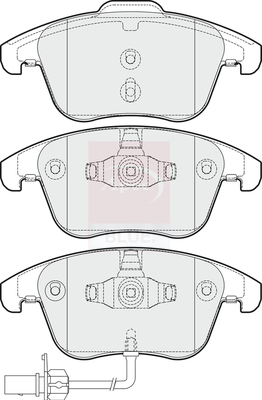Brake Pads Set fits AUDI A5 2.0D Front 08 to 17 8K0698151A 8K0698151F ...