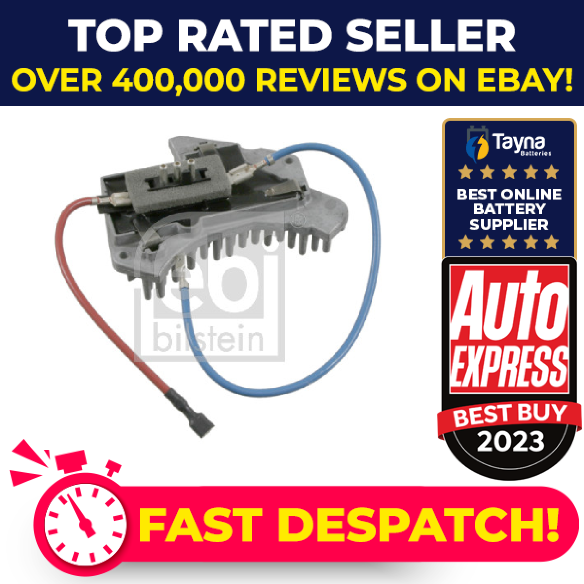 Heater / Blower Resistor fits MERCEDES C180 W202 1.8 93 to 00 Regulator ...