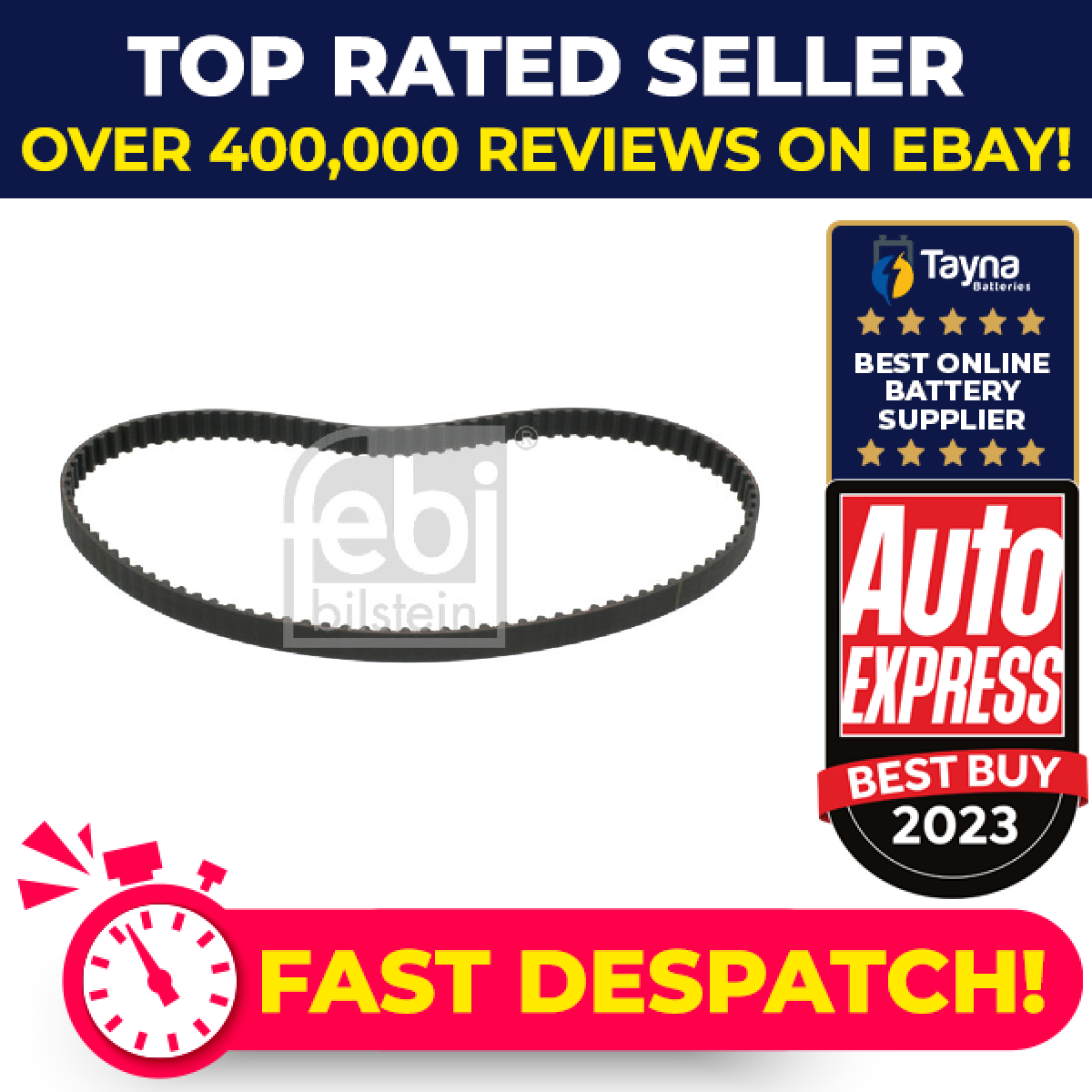 Timing Belt fits PEUGEOT PARTNER 1.1 96 to 02 0816F0 816F0 Febi Quality ...