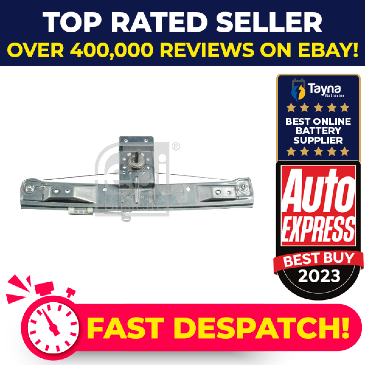 Window Regulator fits VAUXHALL CORSAVAN E 1.3D Rear Left 2014 on ...