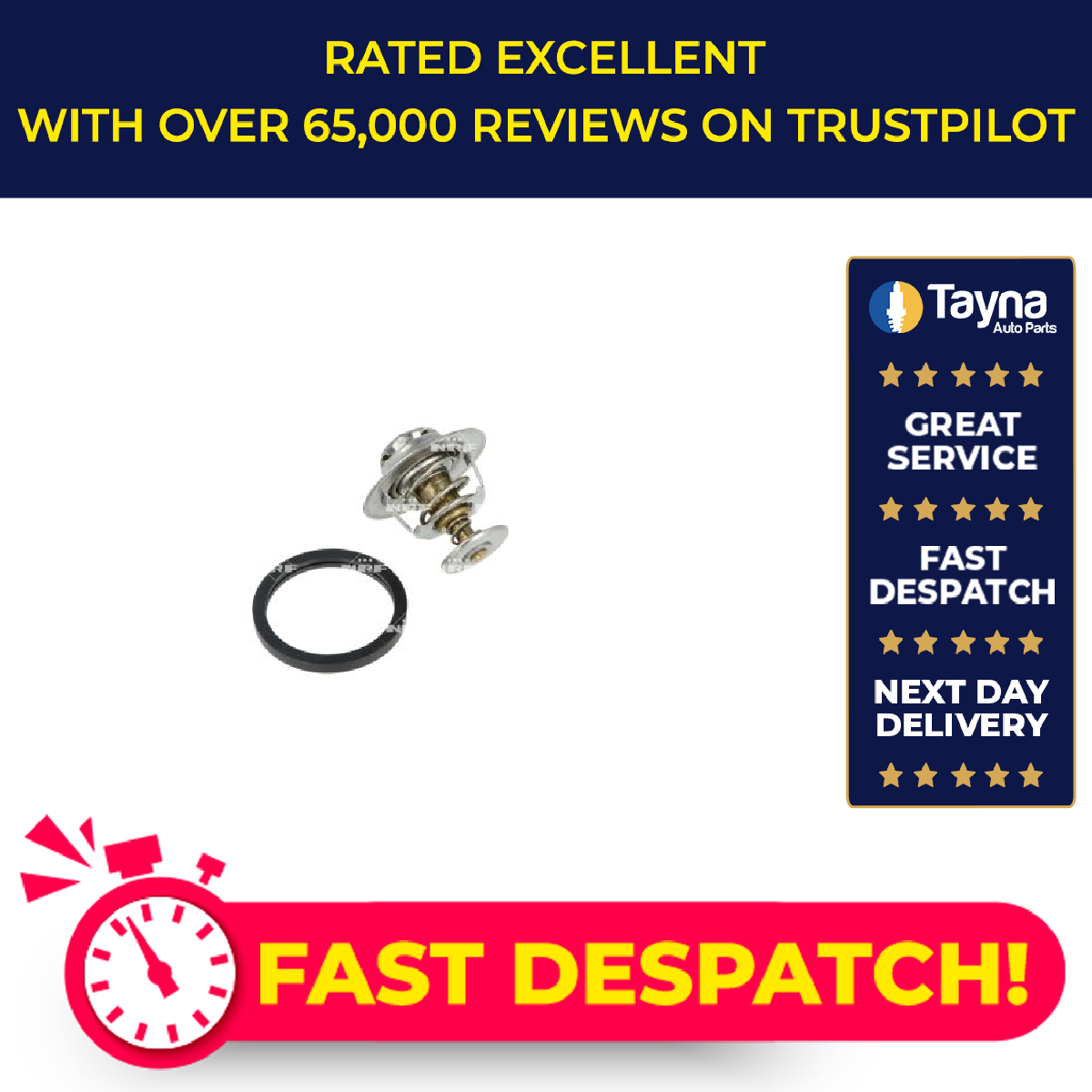 Coolant Thermostat fits FORD RANGER TKE TDCi 2.2D 2011 on NRF 1096283 ...