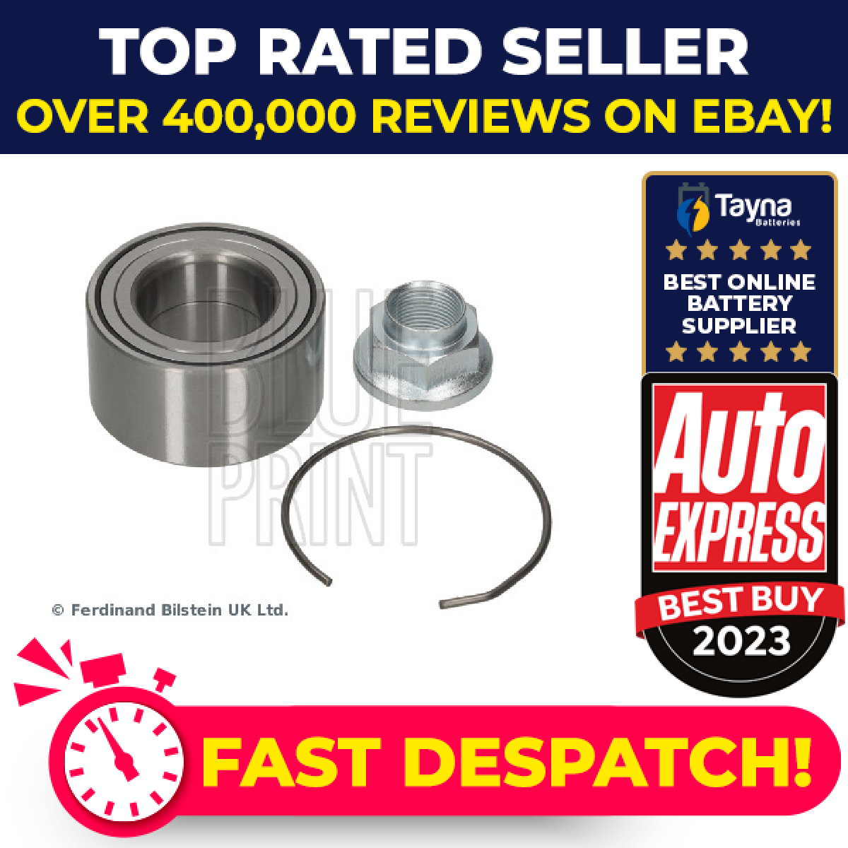 Wheel Bearing Kit fits HYUNDAI i10 PA 1.1 Front 07 to 13 Blue Print ...